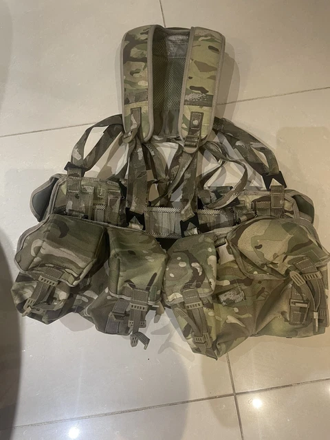 BRITISH ARMY MTP Military Combat Yoke Harness Webbing Vest Belt 4 ...
