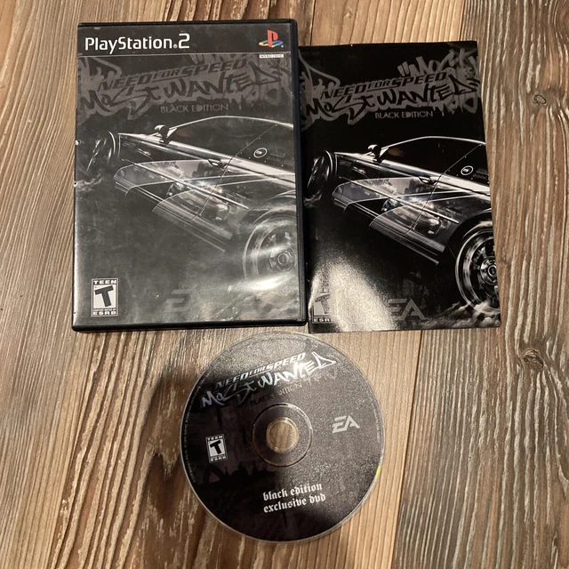NEED FOR SPEED Most Wanted Black Edition PS2 DVD, Case & Manual Only ...