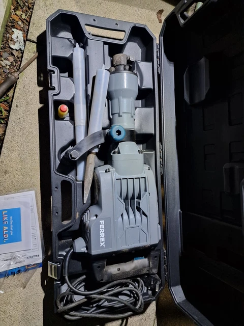 FERREX 1700W ELECTRIC Demolition Breaker, Jack Hammer, with 2 Chisels £ ...
