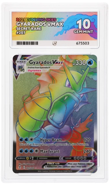 GYARADOS VMAX 207/203 Ace 10 Pokemon Evolving Skies Secret Rare $165.00 ...