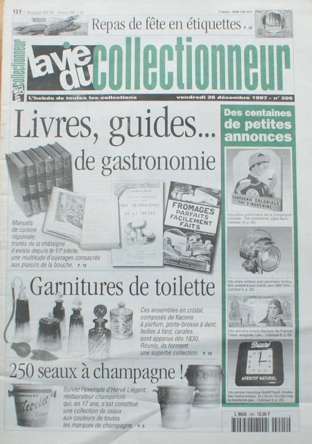 007272 - LA vie du collectionneur - Numéro 205 du 26 Décembre 1997 ...