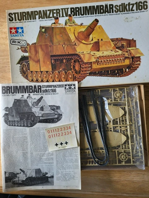TAMIYA 1/35 STURMPANZER IV Brummbar Sdkfz166 #MM177 Model Kit (see ...