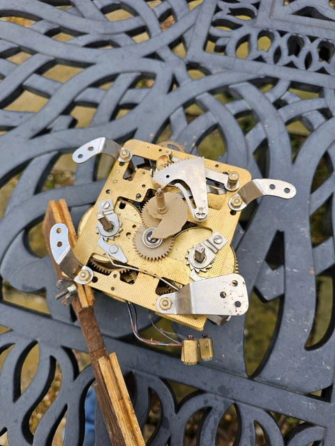 HERMLE GERMAN MANTLE clock movement FHS Hermle bim-bam clockmakers ...