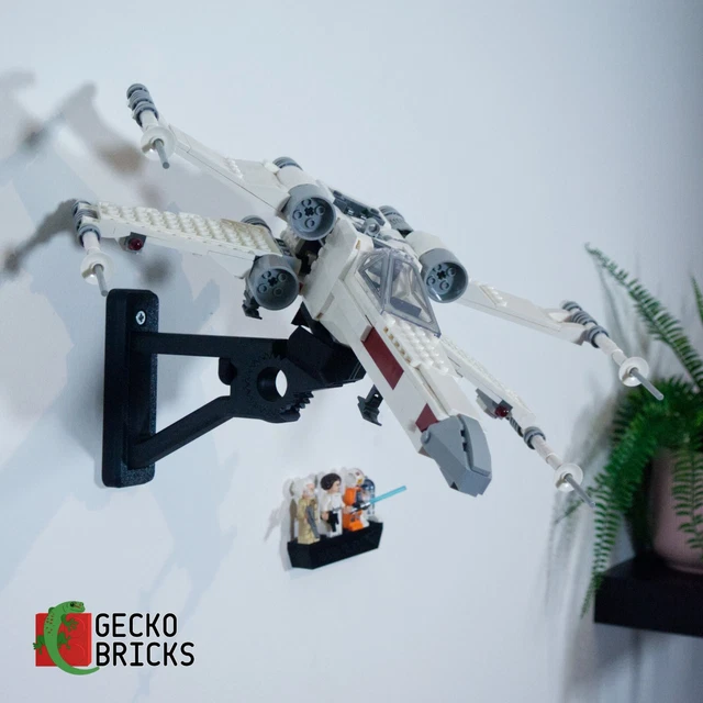 GECKO BRICKS WALL Mount for LEGO Star Wars Luke Skywalker’s X-Wing ...