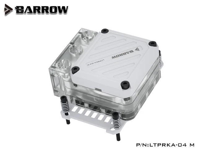 BARROW CPU WATERBLOCK mit integrierter 10W PWM Pumpe (weiß) - AMD AM4 ...