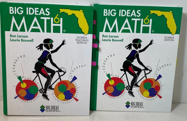 BIG IDEAS MATH 6th Grade Teaching Edition & Student Edition book ...