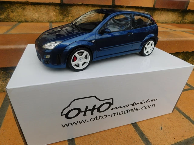 MODIFIÉE FORD FOCUS rs mk1 jante blanche 1/18 1:18 otto ottomobile ...