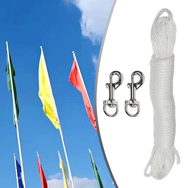 KIT DE CLIPS de corde halyard mât drapeau de qualité industrielle 38 ...