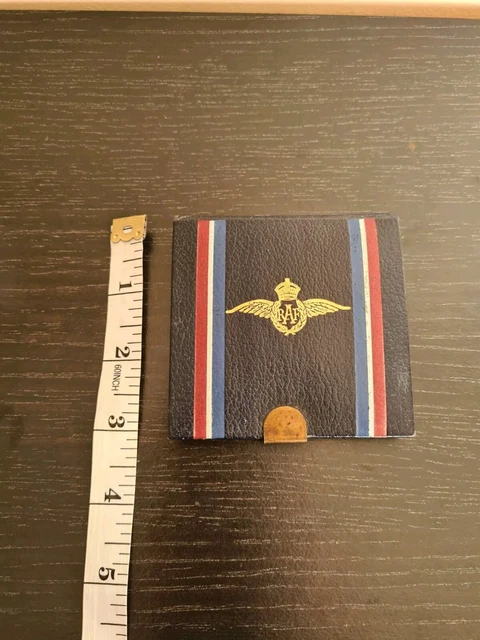 WWII 1940S NAVY Blue Faux Leather RAF Make Up Powder Compact £19.99 ...