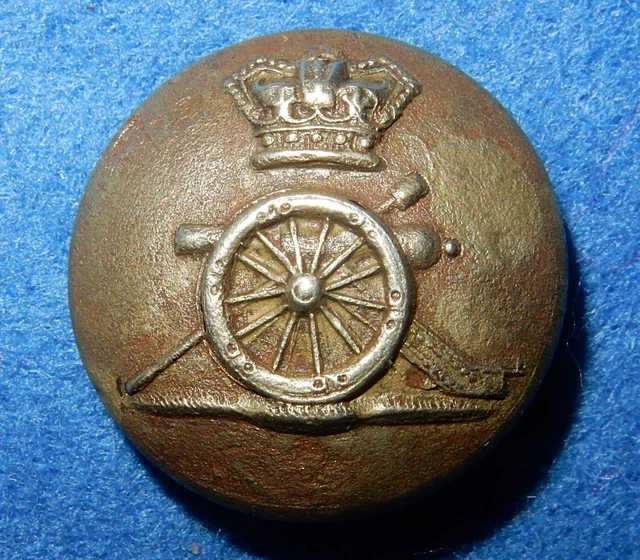 ANTIQUE VICTORIAN RFA Royal Rifle Artillery Regiment Button Player Bros ...