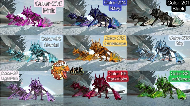 ARK PC PVE 970.2% Base Melee Voidwyrm Clone Pair with different color £ ...
