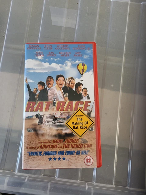 RAT RACE 2002 VHS Film Starring John Cleese, Whoopi Goldberg, Rowan ...