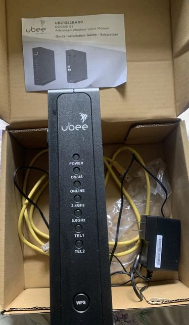 UBEE ADVANCED WIRELESS Voice Modem Gateway Wi-Fi Multi-Gigabit Speeds ...