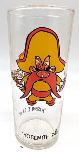 YOSEMITE SAM PEPSI Warner Bro's Cartoon Character Soda Glass Vintage ...