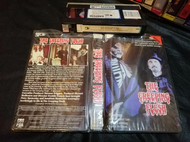 THE CREEPING FLESH (1973) - Mega RARE Australian Screen Time Vhs Issue ...