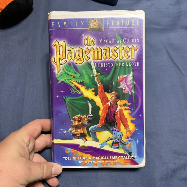 THE PAGEMASTER VHS Tape 1995 Clamshell Macaulay Culkin & Christopher ...