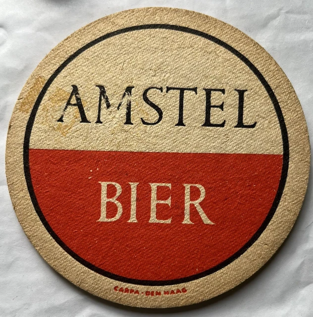 AMSTEL BIER, DRINKS/BEER Mat, 1960,s Centenary Harlem 1962 EUR 1,17 ...