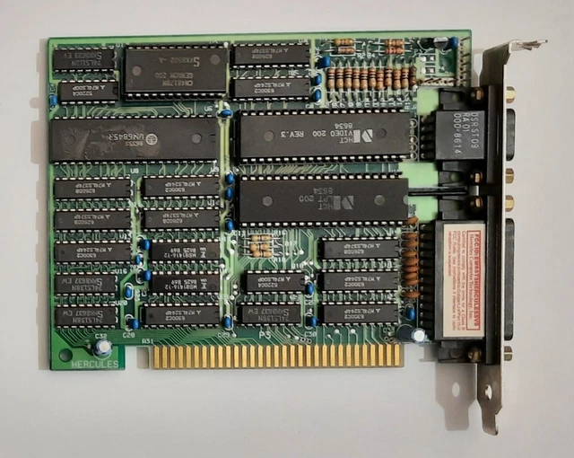 HERCULES COLOR CARD GB200 8-Bit ISA Graphics Card (CGA ...