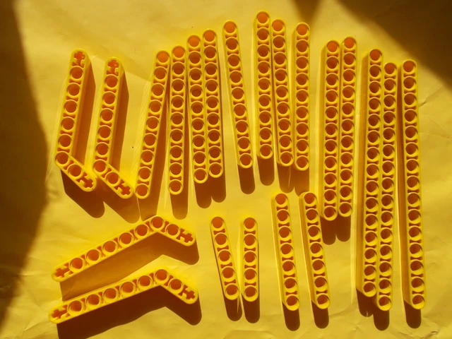 LEGO TECHNIC BEAMS Angular Beams Lifting Arms Yellow Mixed 32278 32524 ...