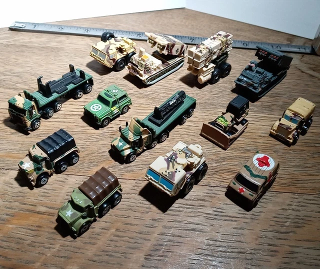 VINTAGE MICRO MACHINES Military Lot Tanks Trucks And More!! $49.99 ...