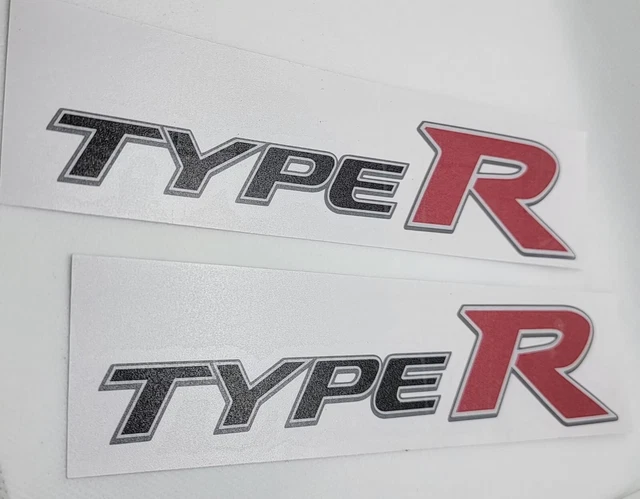 2 PCS NEW Type R Vinyl Decal Sticker Side Graphics Honda FK8 Civic Type ...