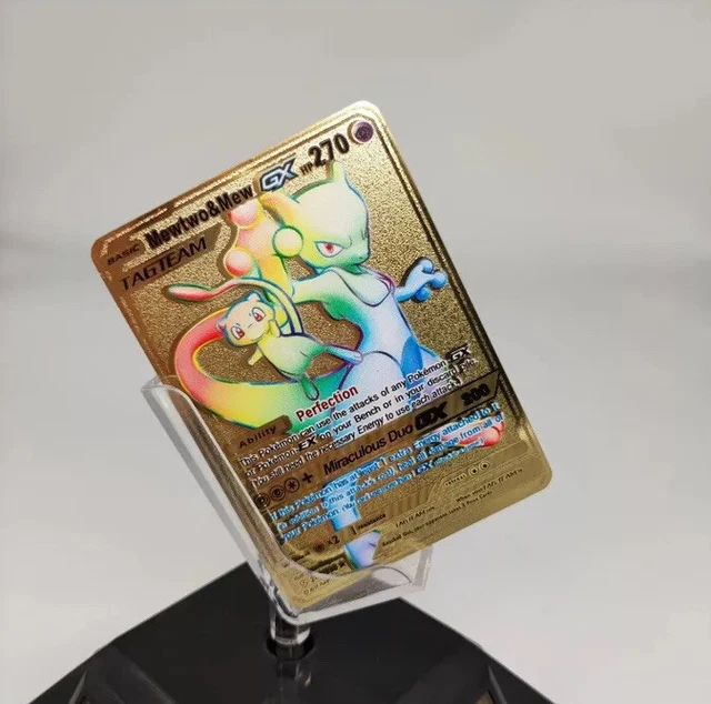 MEWTWO&MEW DUO GOLDFOLIE Pokémonkarte GX VMAX EX EUR 11,31 - PicClick DE