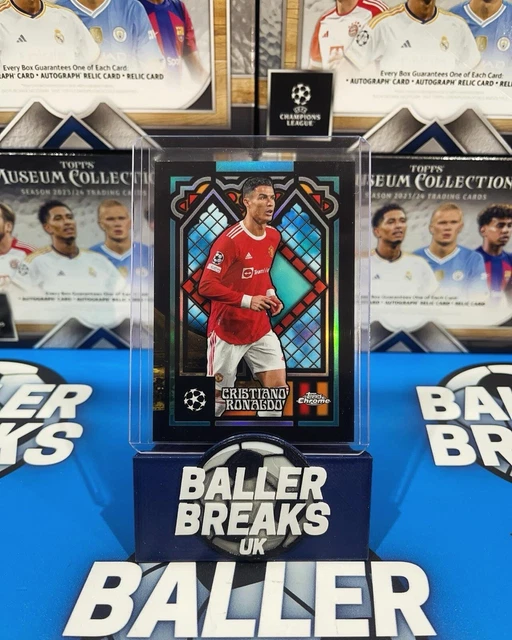 TOPPS MUSEUM UCC 2023-2024 GRAIL 9 of 9 CRISTIANO RONALDO MAN UTD ...
