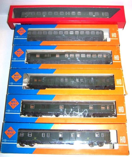 ROCO H0 PASSENGER Cars D-Zug Baggage Car 4249 4277 4294 4297 4298 OVP £ ...