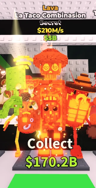 🟧 STEAL A Brainrot 🟧 Secret | Lava La Taco Combinasion 210M/s SUPER ...