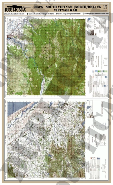 DIORAMA/MODEL ACCESSORY - 1/6 Maps - South Vietnam (North/DMZ) #6 ...