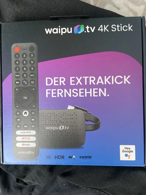 WAIPU.TV 4K STICK HDMI inkl. Fernbedienung - NEU - in versiegelter OVP ...