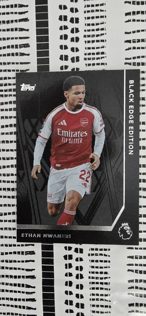 TOPPS PREMIER LEAGUE 2026 Ethan Nwaneri Black Edge Edition Arsenal £11. ...