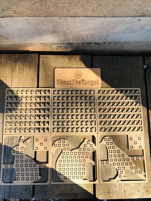 REACTIVE AIRGUN SHOOTING Targets For Pellet Catcher Insert 17cm X 6 $25 ...