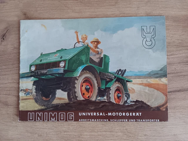 PROSPEKT UNIMOG Universal-Motorgerät Mercedes-Benz 1952 Schlepper EUR ...