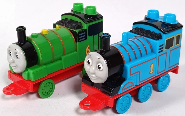 MEGA BLOKS THOMAS & Percy Engines Building Blocks Preloved Thomas ...