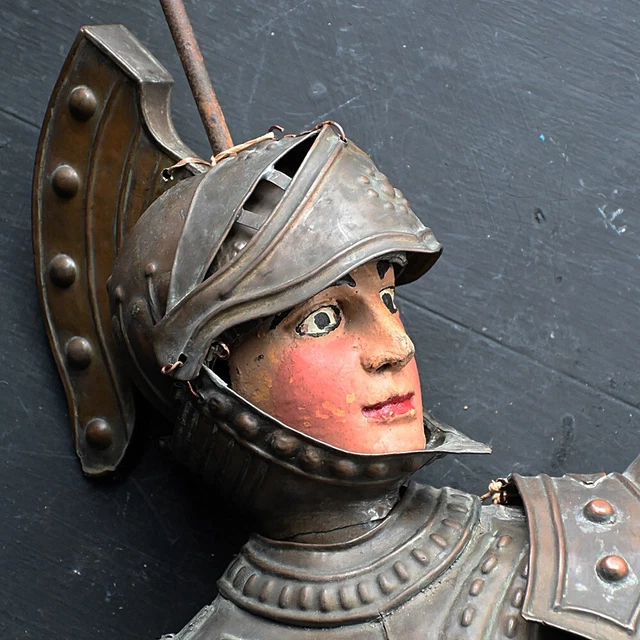 MITTE DES 19. Jahrhunderts sizilianischer Marionettenritter mit Sheild ...