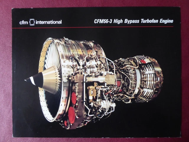 1988 DOCUMENT RECTO Verso Snecma Ge Cfm Cfm56-3 Turbofan Engine Boeing 737 EUR 10,00 - PicClick FR