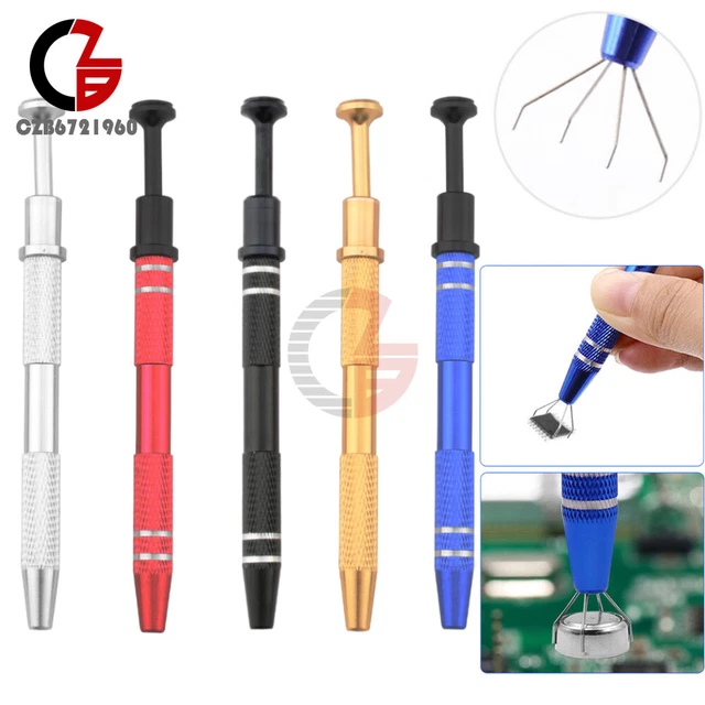 4 CLAW PICK-UP Pen Tool Electronic Component Grabber IC Extractor ...