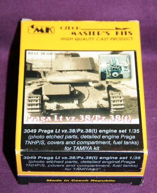 CMK PRAGA LT vz.38/Pz.38(t) engine set 1:35 scale resin model detail ...