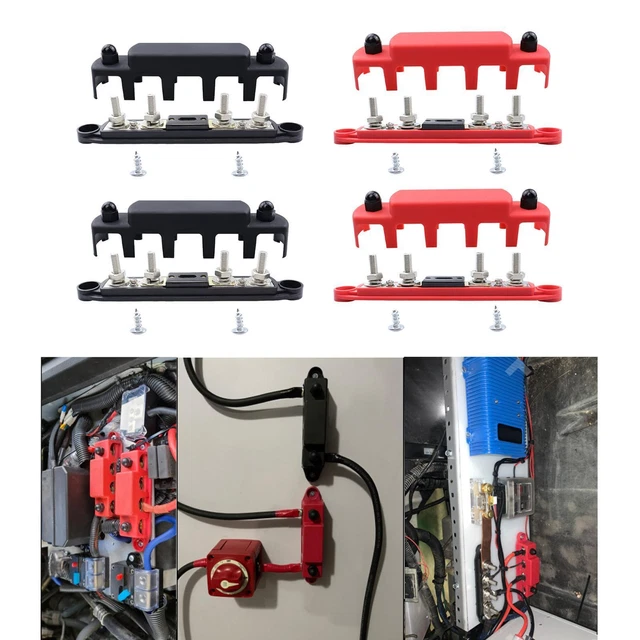 POWER DISTRIBUTION BLOCK Busbar Terminal Block for Automotive RV Boat £ ...