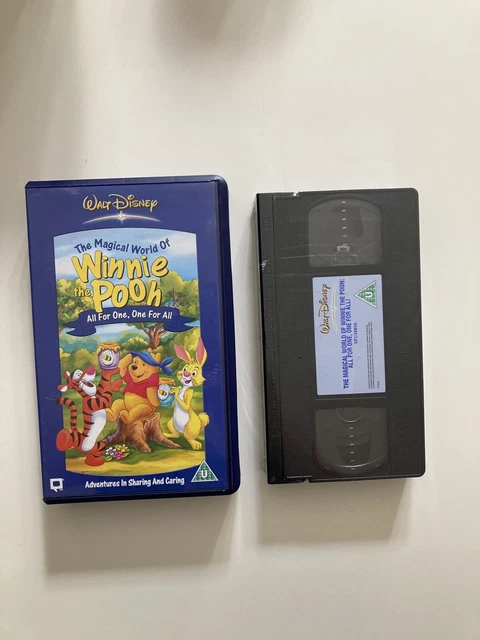 WINNIE THE POOH VHS Disney All For One, One For All Disney Video VHS ...