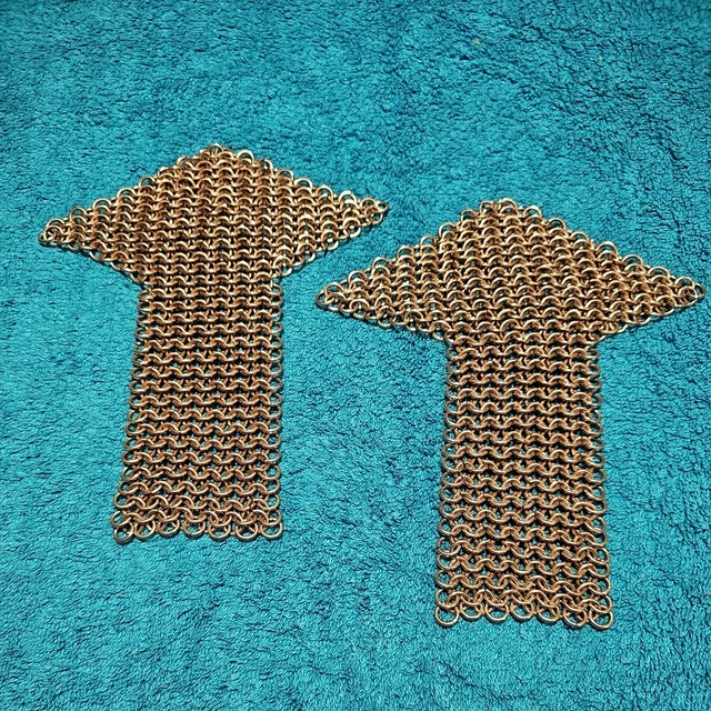BRITISH ARMY CAVALRY Officer's Shoulder Chain Mail Epaulettes £47.50 ...