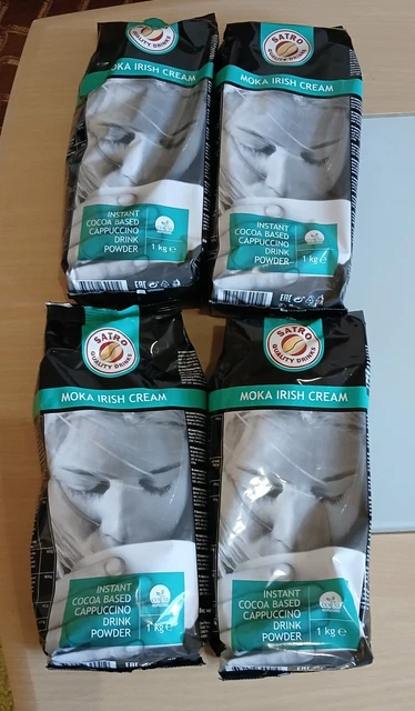 4 KG SATRO Cappuccino DRINK mit Kakaonote ( Moka Irish Cream)4er Pack ...
