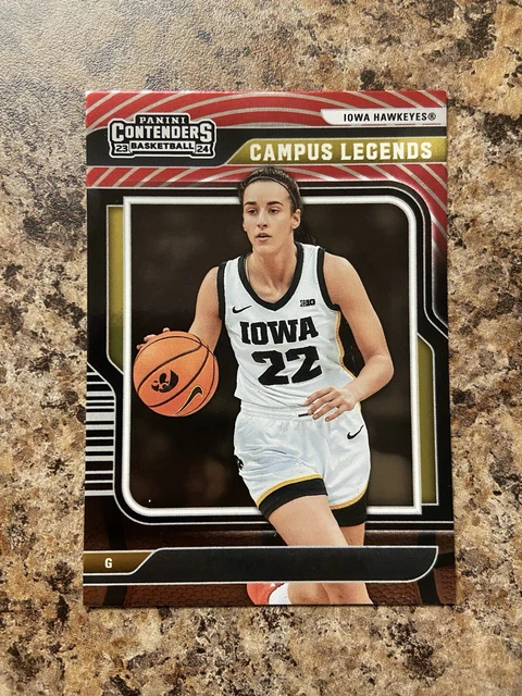 2024 PANINI CAITLIN Clark Collection Contenders Campus Legends RED FOIL ...
