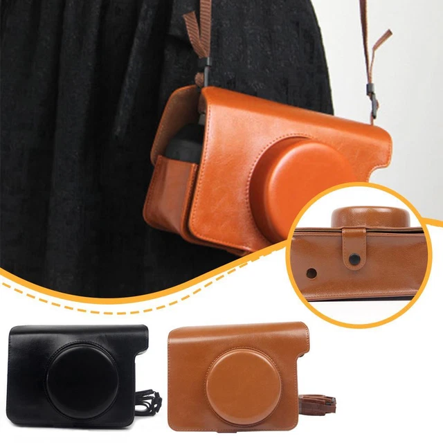 FOR INSTAX MINI 99 Camera Case Bag PU Leather Cover Shoulder with Strap ...