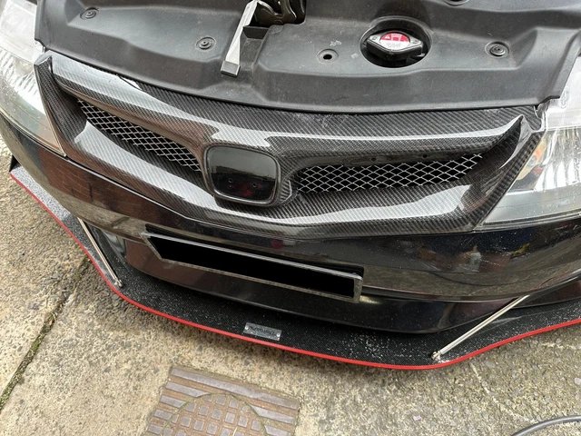 HONDA CIVIC FN2 Type R MG Style Carbon Fiber Front Grill $495.00 ...