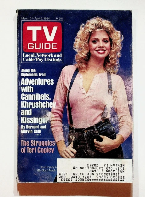 1984 MARCH 31 TV Guide Magazine Atlanta Edition Teri Copley Robert ...