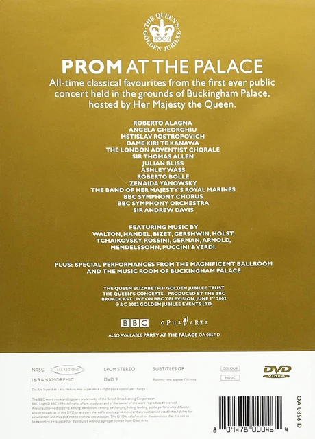 PROM AT THE Palace - the Queen's Concert (DVD) EUR 27,16 - PicClick IT