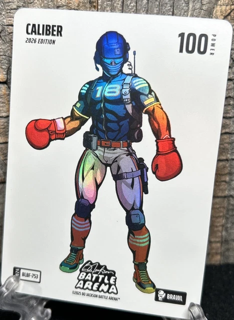 2026 BO JACKSON Battle Arena Caleb Williams Caliber Brawl Blizzard Foil ...