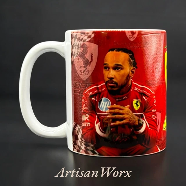 *NEW* LEWIS HAMILTON Official Ferrari Livery 2025 #44 F1 Mug £8.59 ...